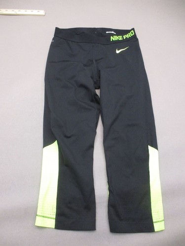NIKE PRO Size L Women Multicolor Mesh Stretch Pull On Athletic Crop ...
