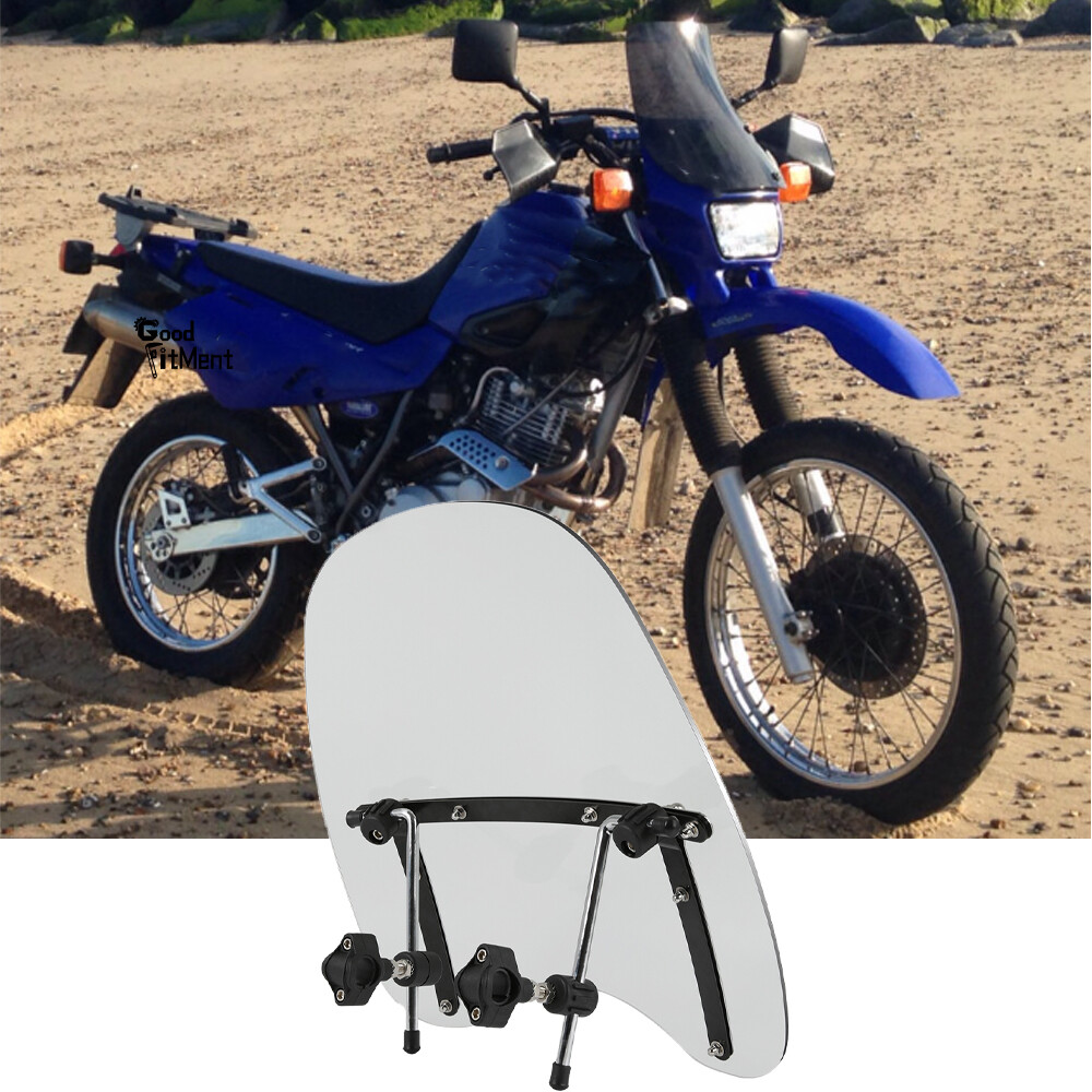 For Yamaha XT500 XT600 XT225 XT250 Large Smoke Windshield 18" x 16 ...