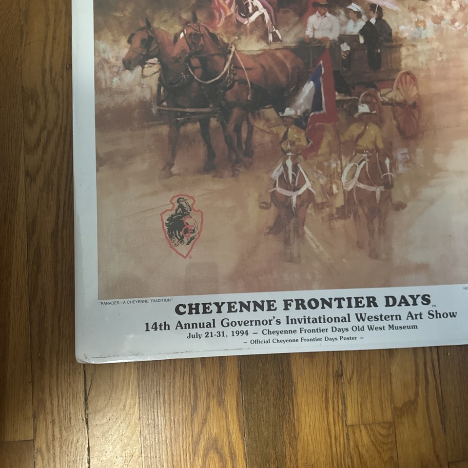 Official Cheyenne Frontier Frontier Days Poster July 21-31, 1994 ...