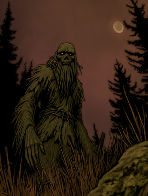 Creepy Swamp Monster at Dusk Poster 18x24in | eBay