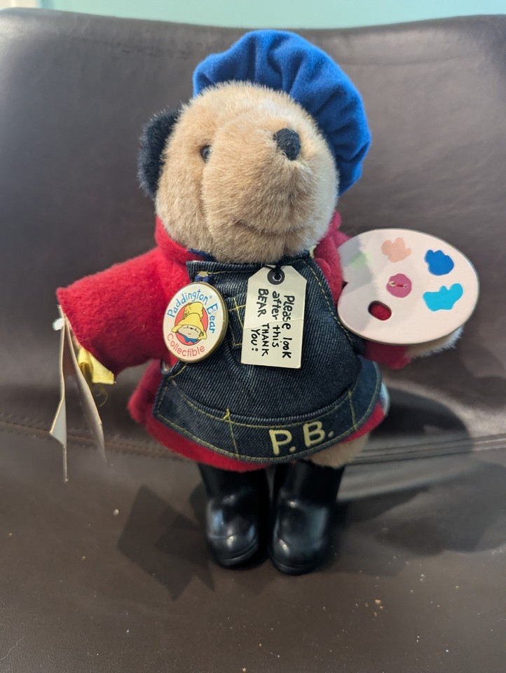 Paddington Bear Painter with Palette and Blue Beret 10" Darkest Peru ...