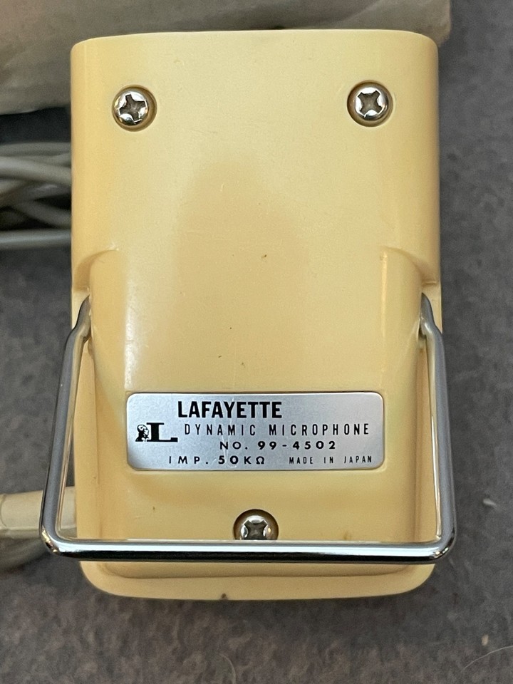Vintage Lafayette Dynamic Microphone 99-4502 in Box | eBay