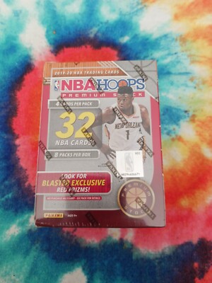 2019-20 Panini NBA Hoops Premium Stock Blaster Box Red Prizms New ...