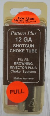 CARLSON'S PATTERN PLUS 12 GAUGE CHOKE TUBE FULL BROWNING INVECTOR NEW ...