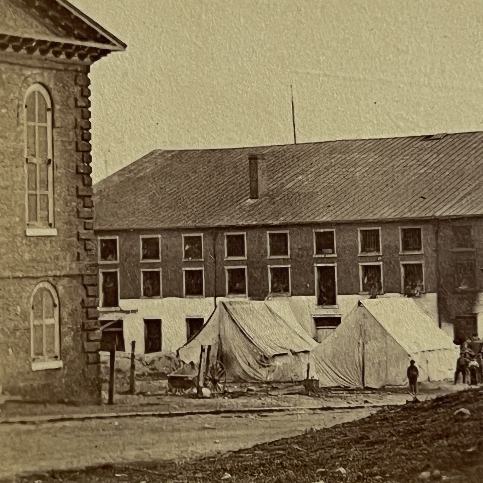 Antique CDV Photograph Historic Civil War Confederate Libby Prison Richmond VA | eBay