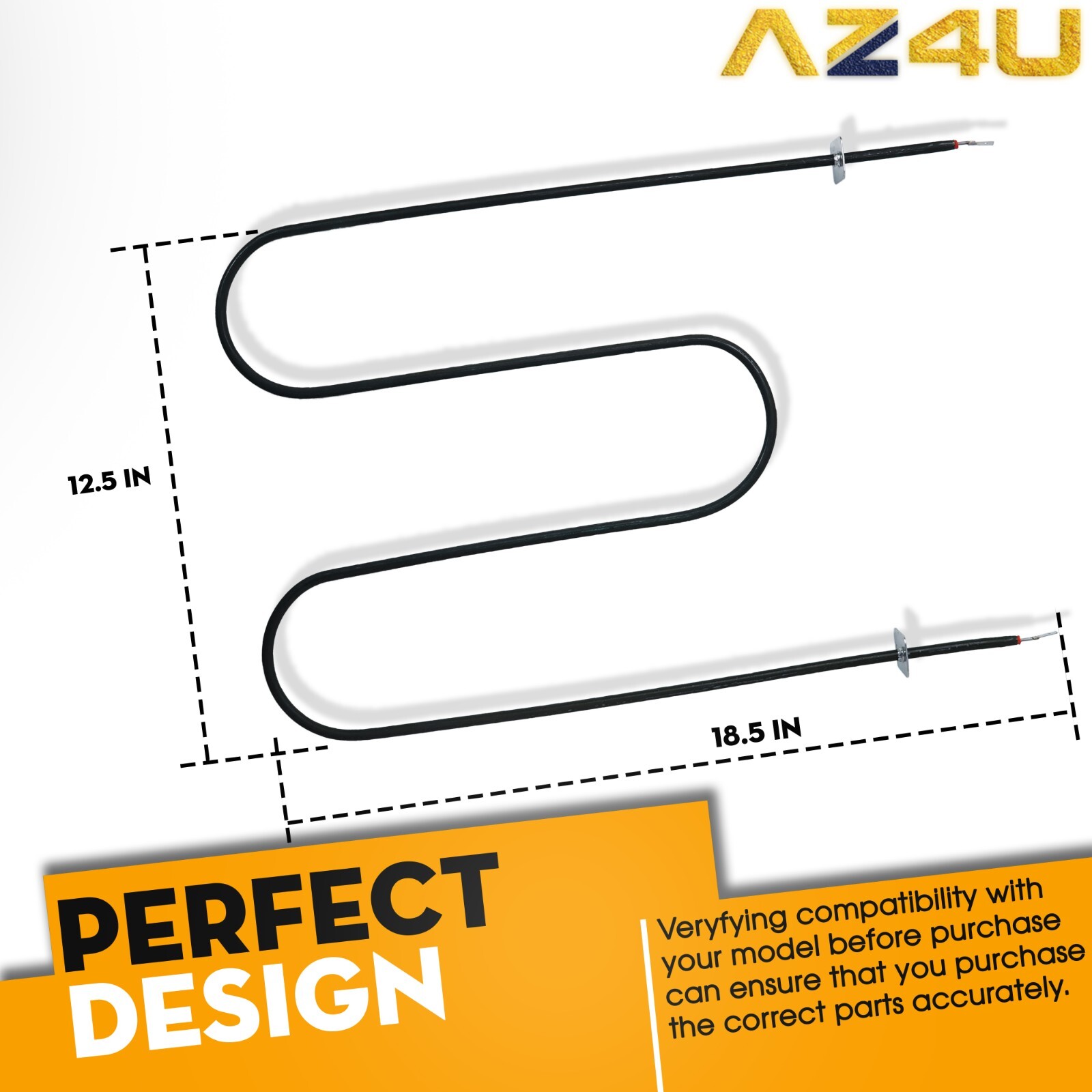 316203200 Oven Heating Element Replaces Frigidaire 316199900, AP2126395 ...