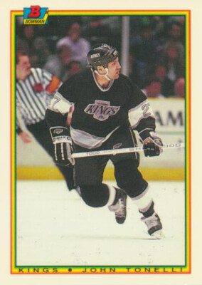 1990-91 Bowman Tiffany #148 JOHN TONELLI - Los Angeles Kings | eBay.de