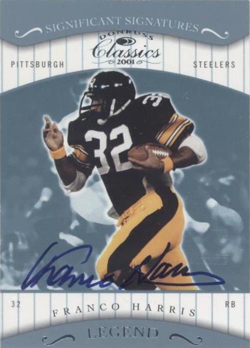 2001 Donruss Classics - Legend Franco Harris #189 Significant ...