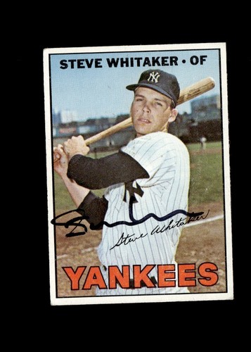 Steve Whitaker 1967 Topps Yankees authentic autographed card | eBay
