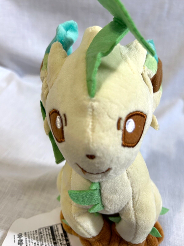 Pokemon Leafeon Sitting Plush Toy New With Tags USA Seller 7in Plushie ...