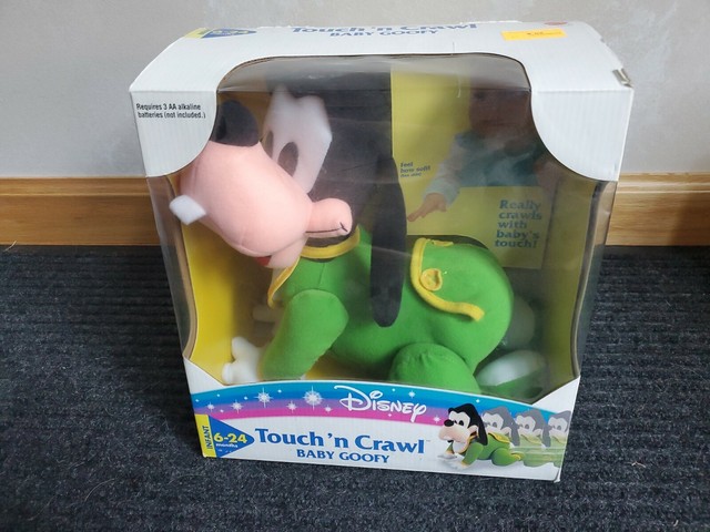 1996 Touch 'n Crawl Baby Goofy Disney Mattel Infant 6-24 Months Plush ...