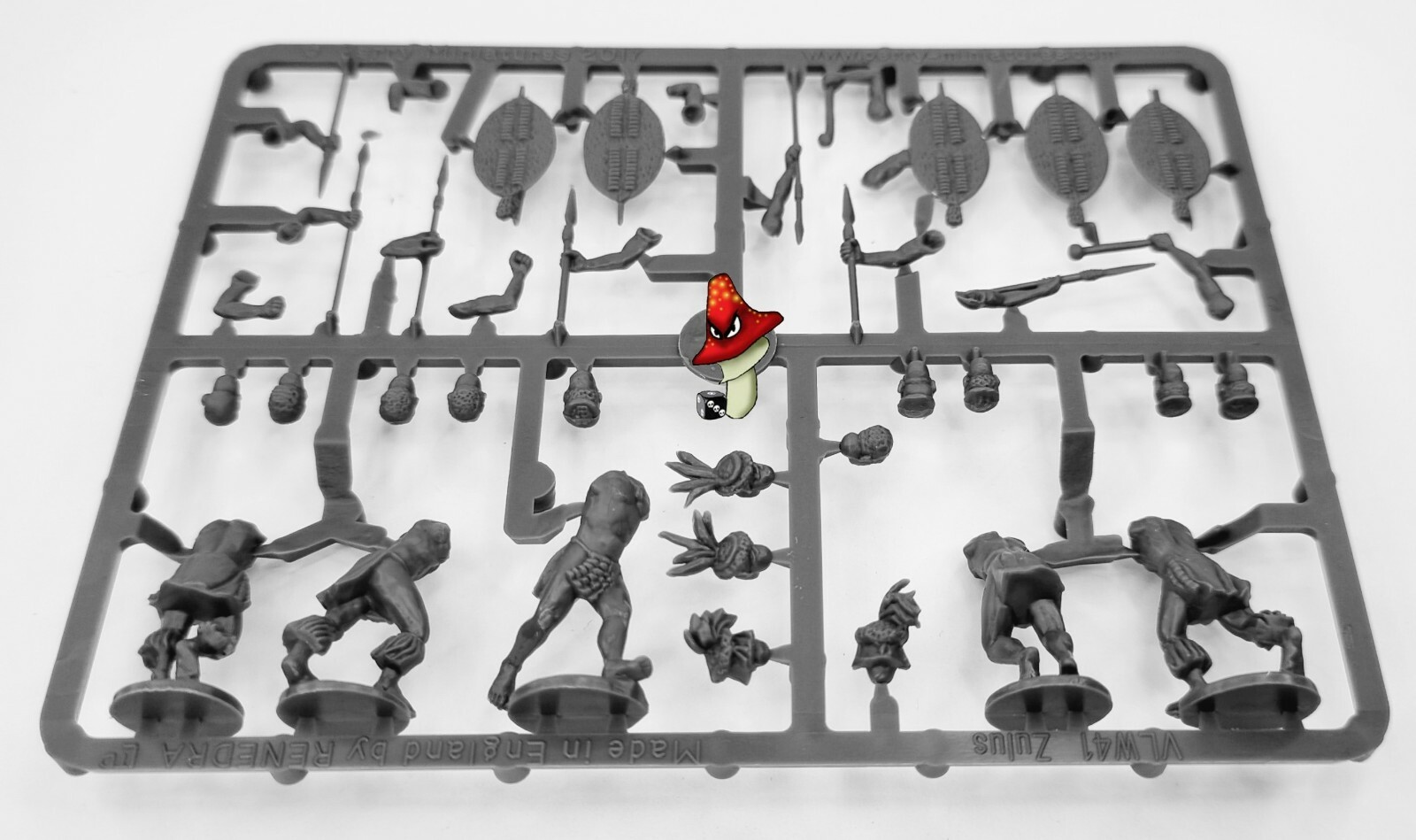 Perry Miniatures Zulus 1 x warriors plastic sprue unboxed 28mm scale ...