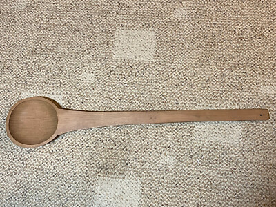 Vintage Hand Carved Wood Decoration Wall Spoon Ladle Primitive Folk Art ...