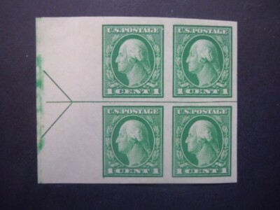 #481 Imperforated Left Hand Arrow Block MNH OG XF Jumbo "Includes New ...