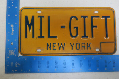 NEW YORK NY VANITY LICENSE PLATE TAG # MIL-GIFT MILLGIFT | eBay