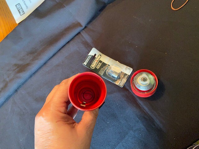 Vintage Eveready Classic Retro RED Plastic Flashlight Made in USA W ...