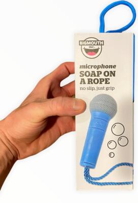 Microphone Soap On Rope - Rock on while cleaning up your butt ...