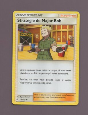 Pokémon n° 178/214 - Dresseur - Stratégie de Major Bob (A9292) | eBay