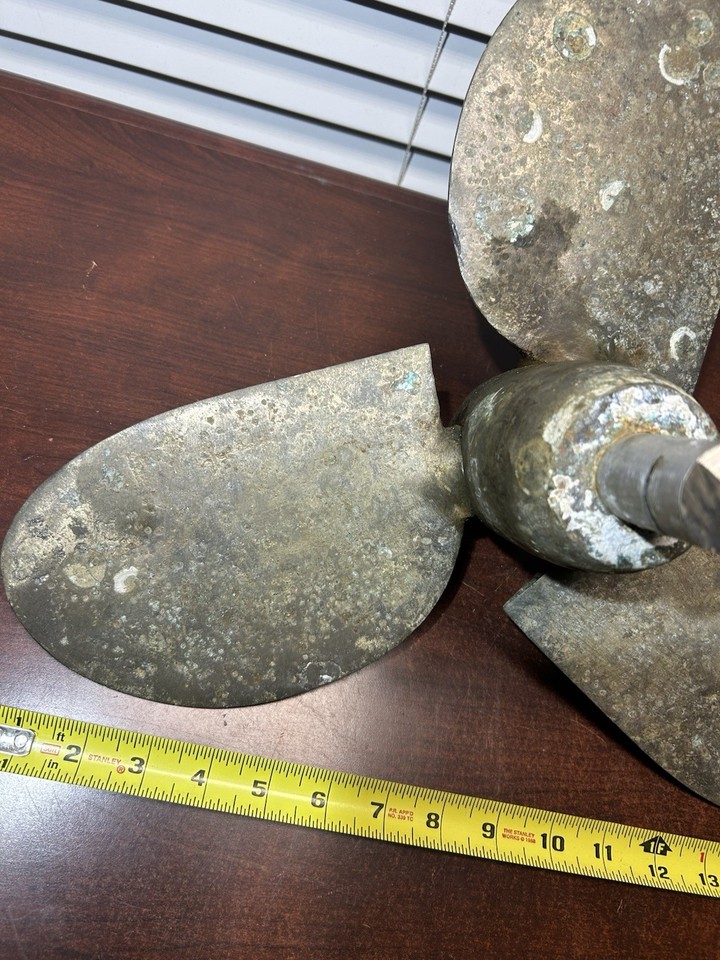 Bronze 3 Blade Feathering Sailboat Propeller - Unknown Maker | eBay