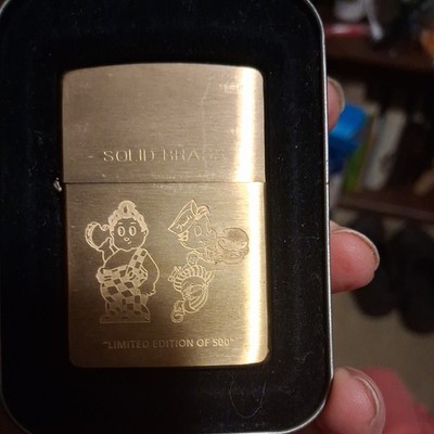 New unused 1994 ZIPPO BIG BOY Limited Edition of 500 Solid Brass ...