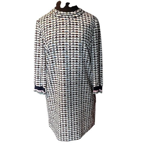 NWT Ted Baker sz 2 Karleen triangle print polyester shift dress $295 ...