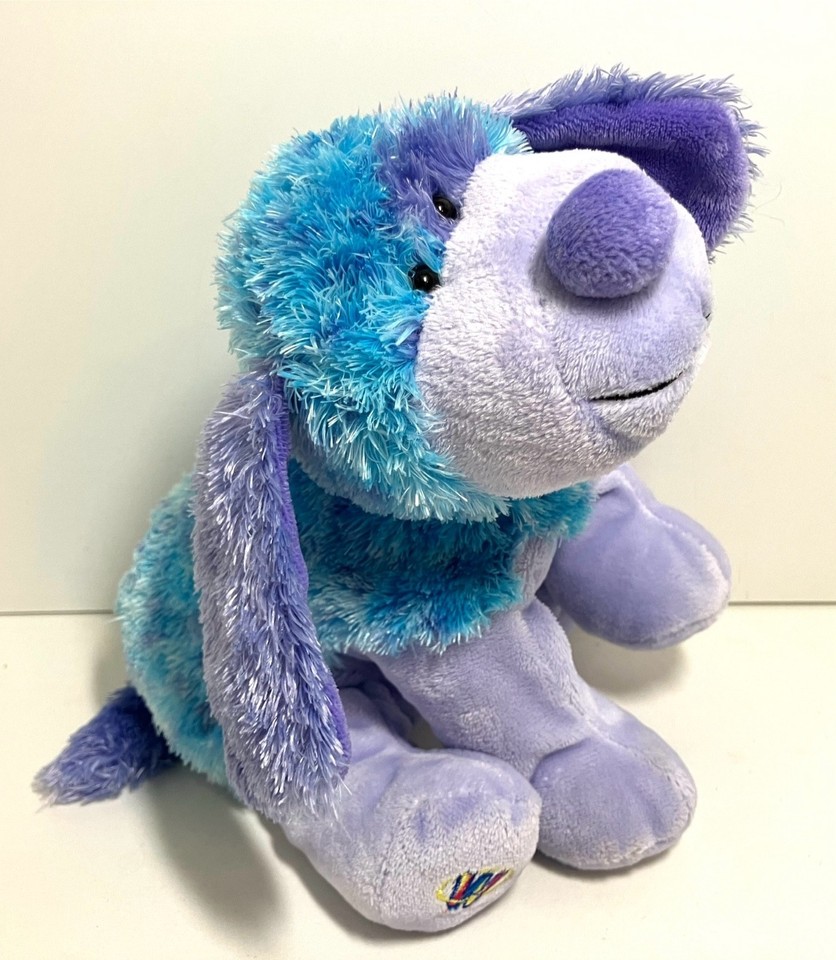 Ganz Webkinz Retired Blueberry Cheeky Dog Blue Purple Puppy Plush No ...