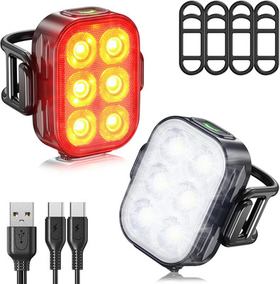 Ultra-Bike Light and Ultra-Thin Charging Bike Lights Set for Night ...