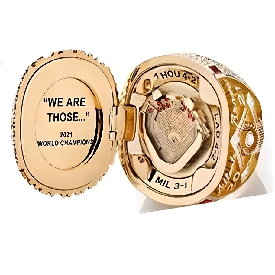 ATLANTA BRAVES 2021 World Series Championship Ring (R. Acuna Jr.) w/Box ...