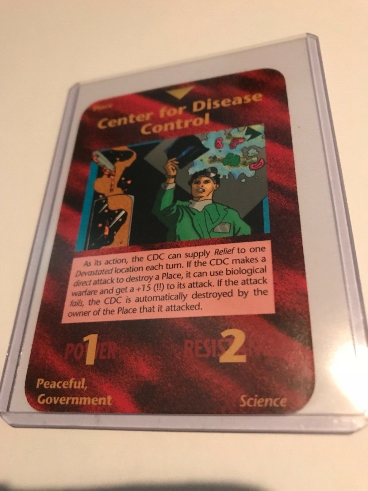 CENTER OF DISEASE CONTROL : Illuminati INWO CCG card 1995 LIMITED TCG ...