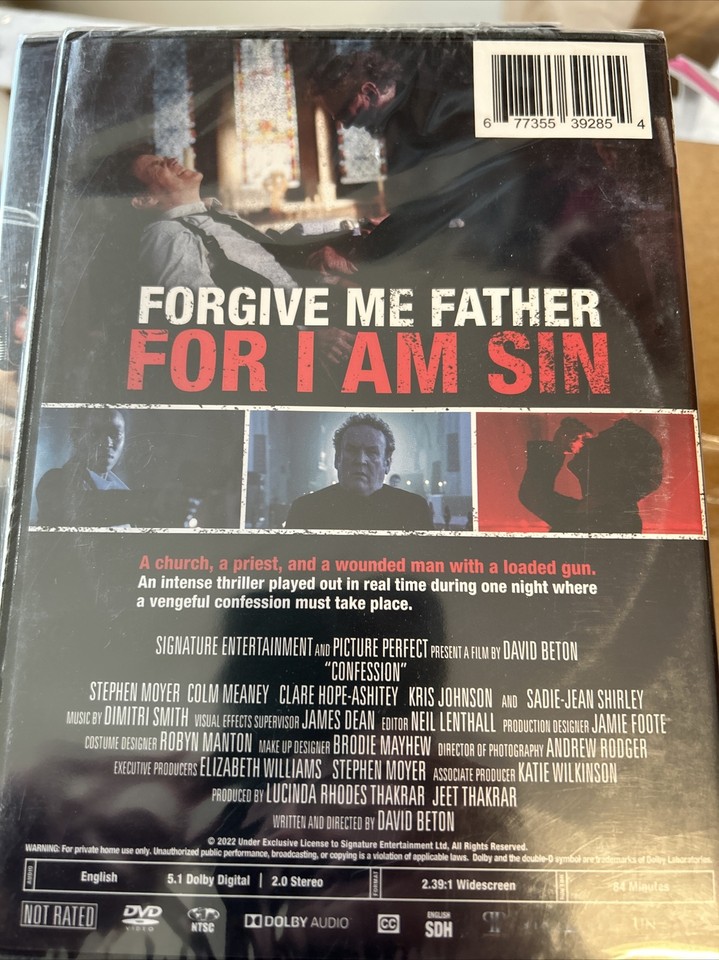 Confession DVD Stephen Moyer Colin Meaney ~ Suspense Thriller Mystery ...