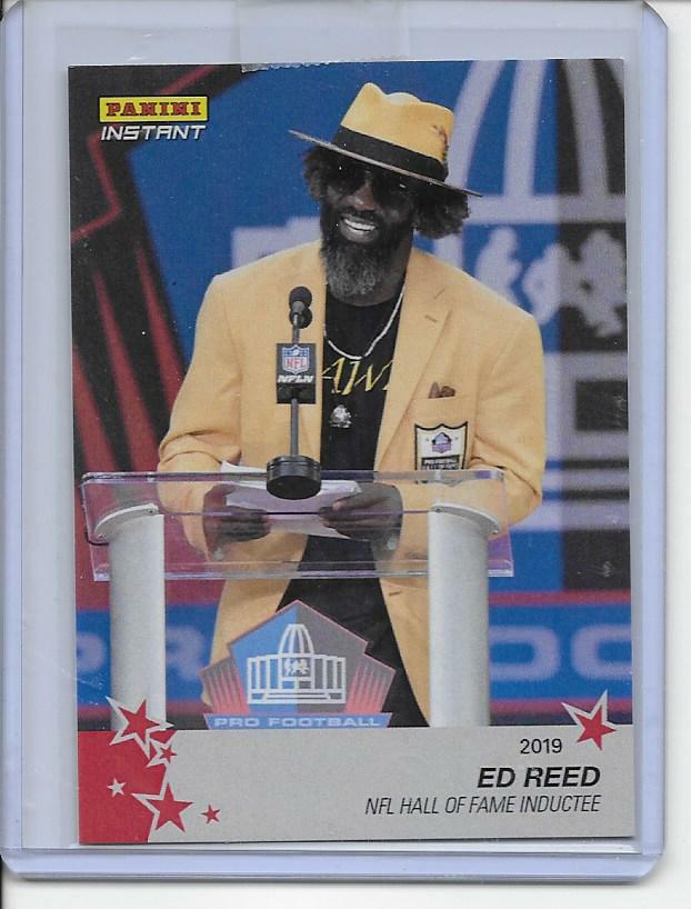 2019 Panini Instant ED REED Hall of Fame Baltimore Ravens /76 HOF | eBay
