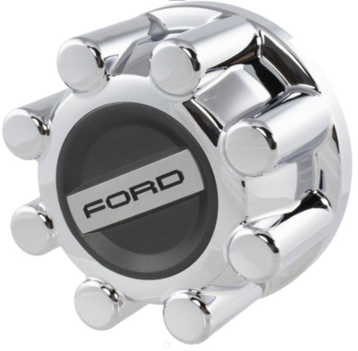 NEW OEM 17-22 Ford Super Duty Wheel Cover- Chrome Hub Center Cap REAR ...