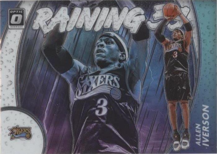 2020-21 Panini Donruss Optic - Raining 3s Allen Iverson #2 for sale ...