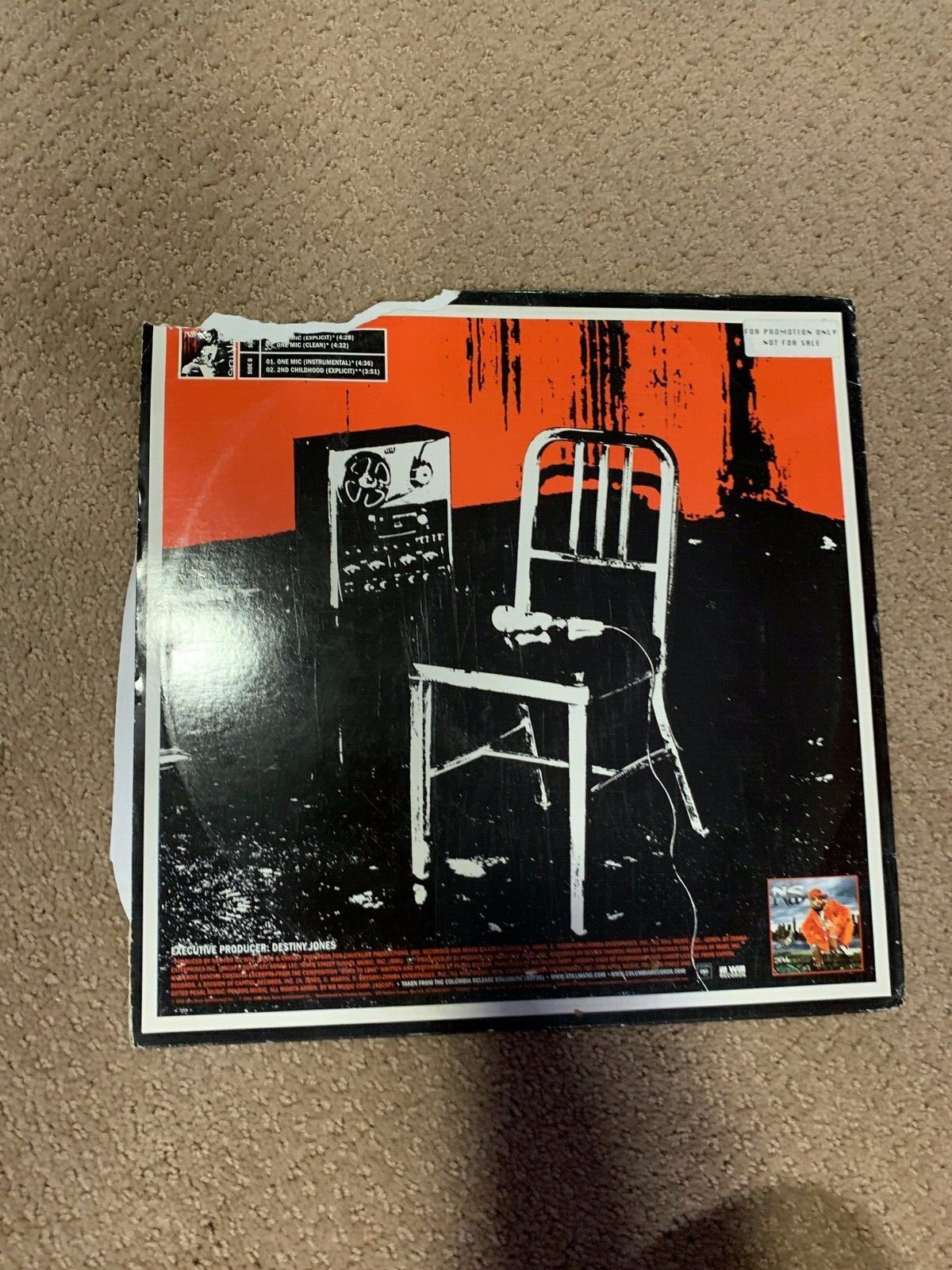 Nas One Mic Record lp original vinyl album | eBay