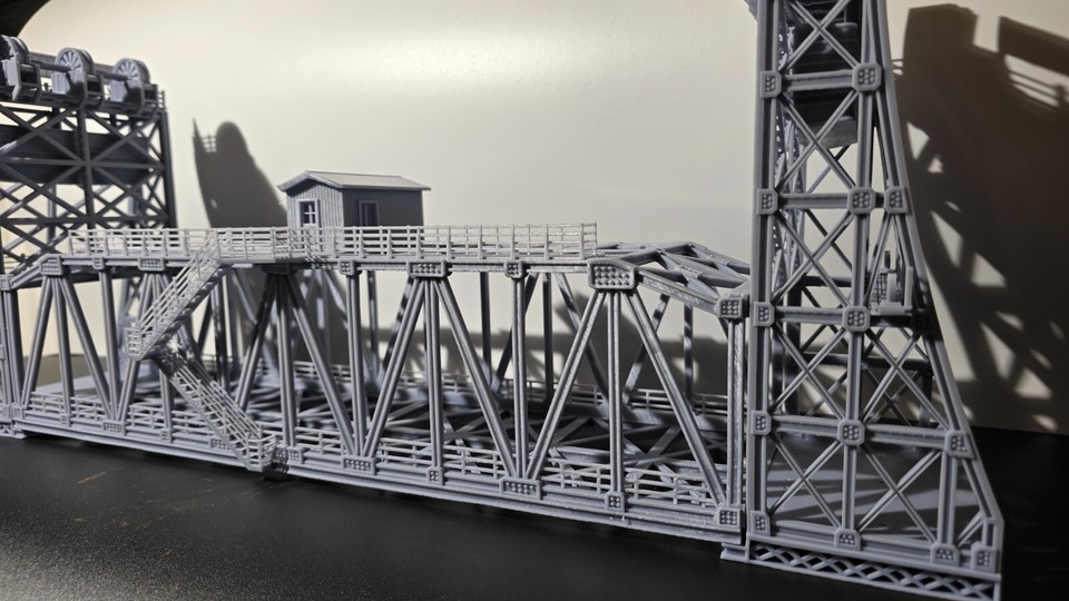HO Scale Lift Bridge Double Track 1:87 | eBay