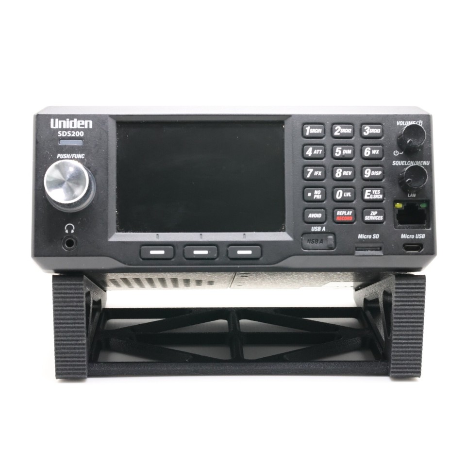 Custom Non-Slip Angled Desk Stand for Uniden SDS200 Scanner (RADIO NOT ...
