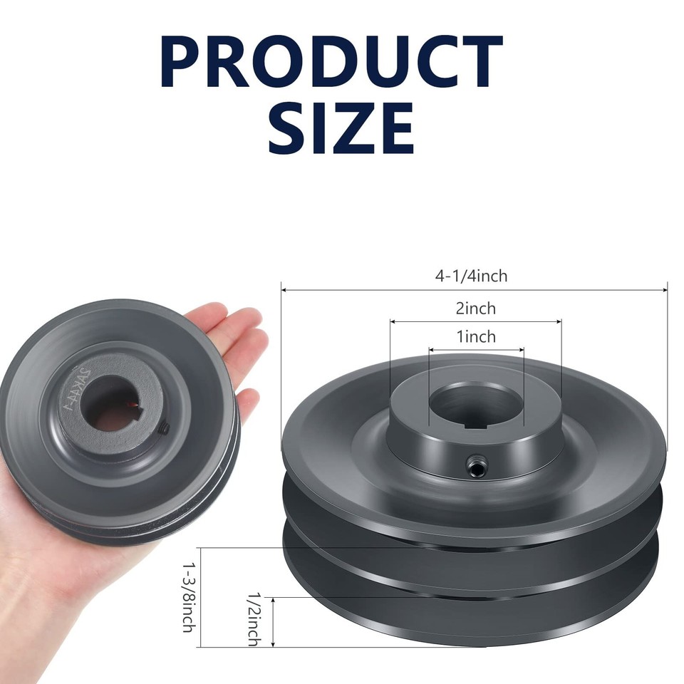 Mechanical Belt Pulley Single/Double Groove Web Sheave Bored-to-Size ...