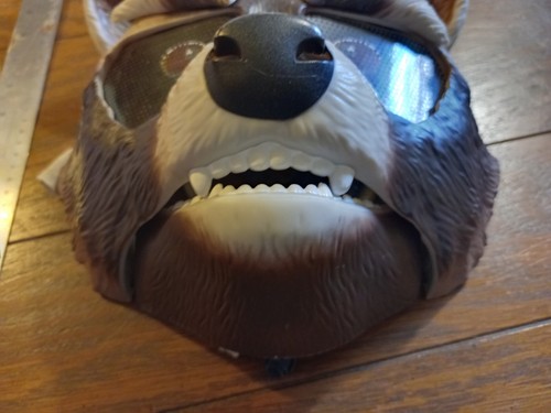 Marvel Guardians of The Galaxy Rocket Raccoon Action Mask Moving Mouth ...