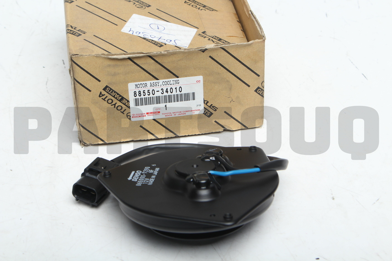 8855034010 Genuine Toyota MOTOR ASSY, BLOWER (FOR CONDENSER) 88550 ...