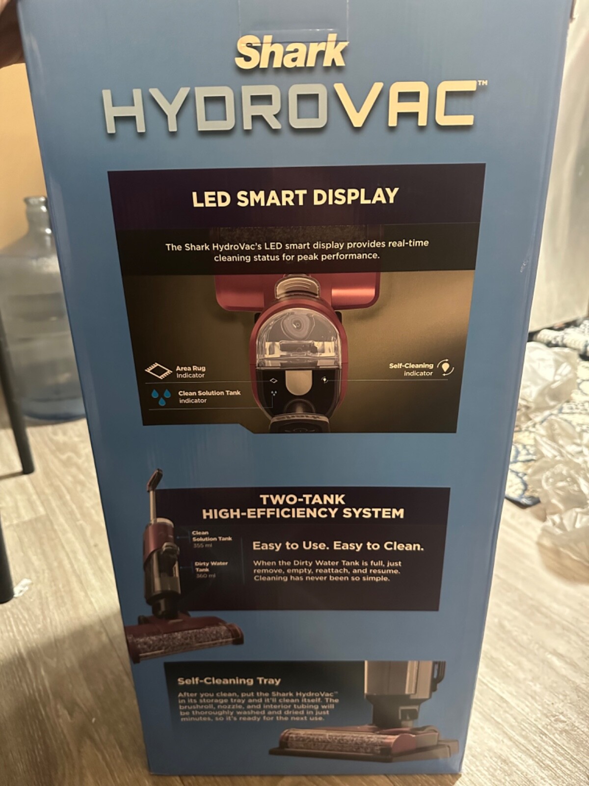 Shark HydroVac 3-in-1 Vacuum Mop and Self-Cleaning Corded System (WD100 ...