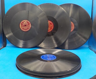 Random Lot 12- 12" CLASSICAL 78 RPM Record 1930s/40s Please Read FREE ...
