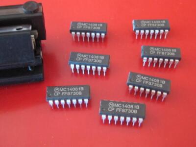 MOTOROLA MC14081B CD4081 4081 QUAD 2 INPUT AND GATE 14 DIP PACKAGE ...