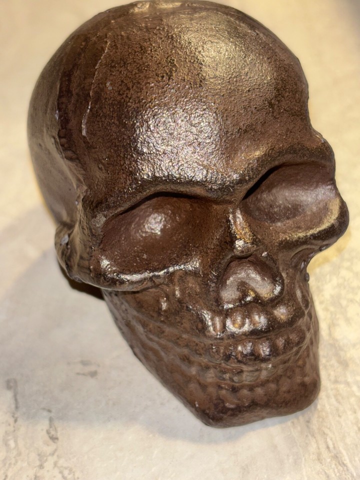 Skull Vintage Paperweight Cast Iron | eBay