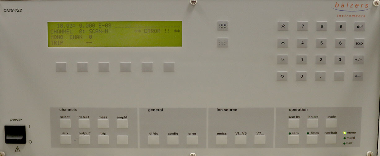 Balzers Instruments QMG QMS 422 Quadruple Mass Spectrometer | eBay