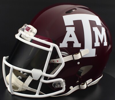 TEXAS A&M AGGIES NCAA Riddell Speed Full Size AUTHENTIC Football Helmet ...
