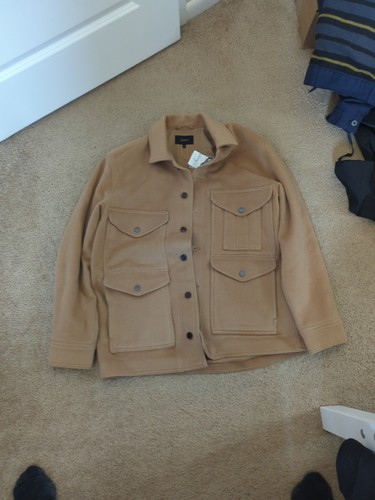 New With Tags Quince Wool Cashmere Field Jacket - Large, Caramel Color ...