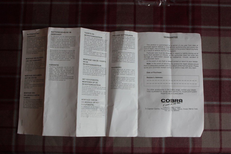 Cobra Pro-Grip and Bracket | eBay UK