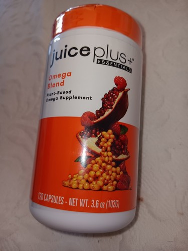 JUICE PLUS+ ESSENTIALS OMEGA BLEND JUICE POWDERS 1 BOTTLE 120 CAPS EXP ...