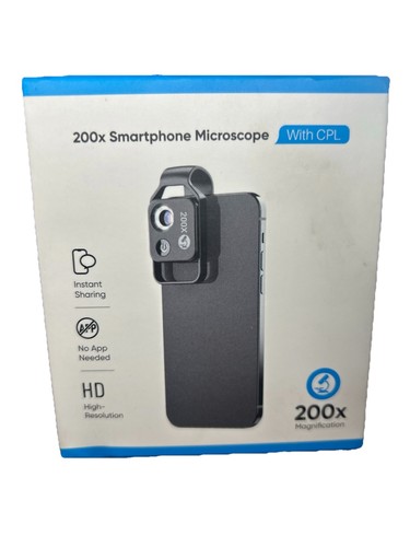 APEXEL 200X Magnification Smartphone Phone Microscope Lens with CPL 6 LED Lights | eBay