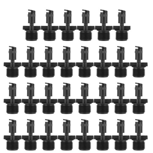 30-Pack Sprinkler Nozzles, 180° Fan Spray Pattern with G1/2 Male Thread ...